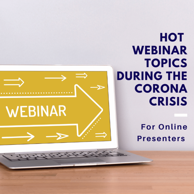 POPULAR Webinar Topics during Corona - Speaker Advisor
